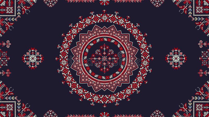 Romanian Embroidery Pattern 3 Stock Video - Video of texture, festival ...