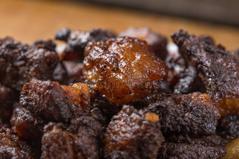 Romanian Food Called Jumeri or Greaves Stock Photo - Image of salty ...