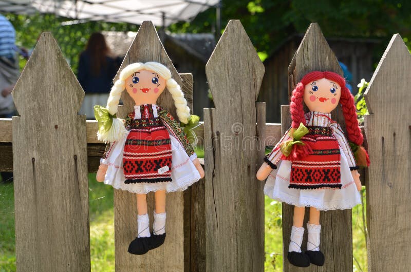 Romanian handmade dolls stock image. Image of eastern - 94803213