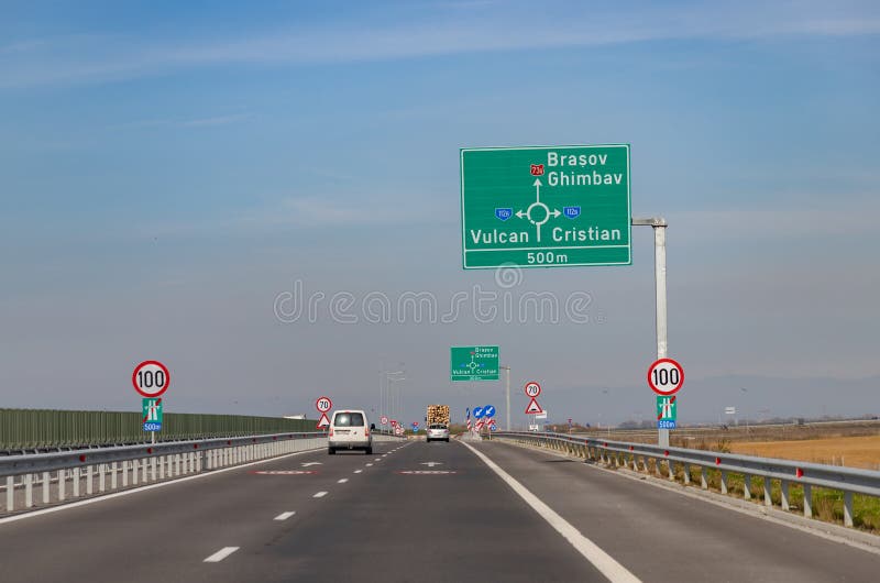Romanian Highway editorial photography. Image of transportation - 264080472