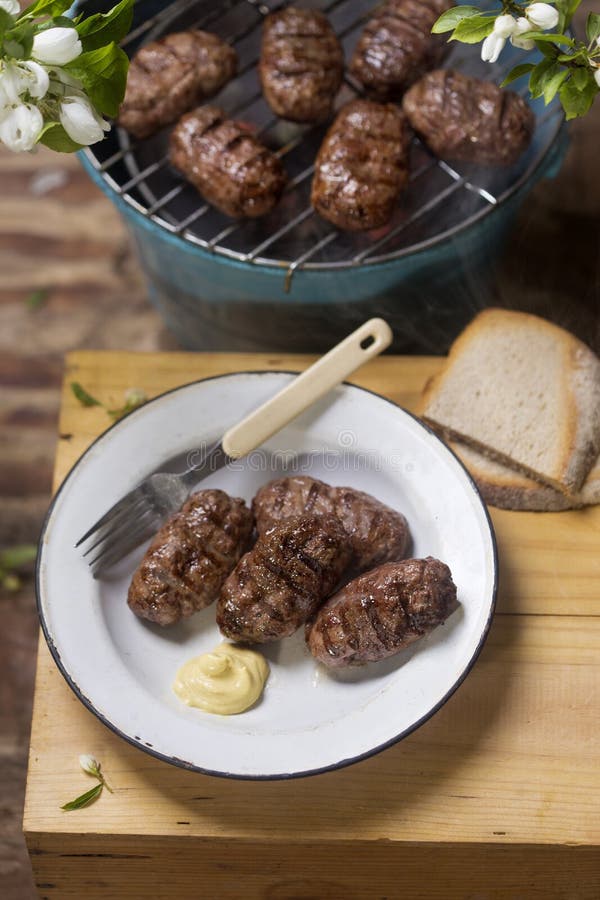 Romanian mici stock image. Image of beef, roasted, mici - 88700835