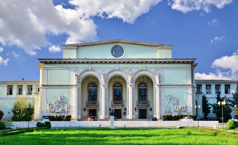 Bucharest - Romanian National Opera House Stock Image - Image of green ...