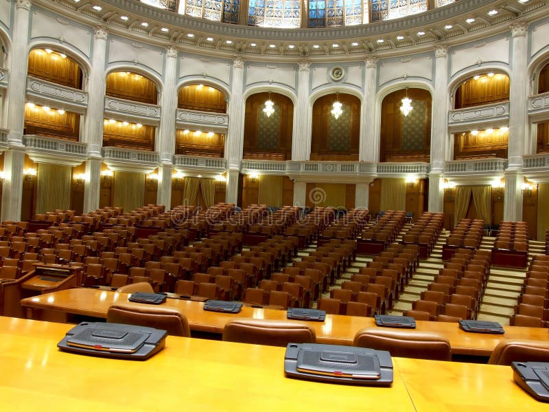 Romanian parliament stock image. Image of lobby, hall - 14307335