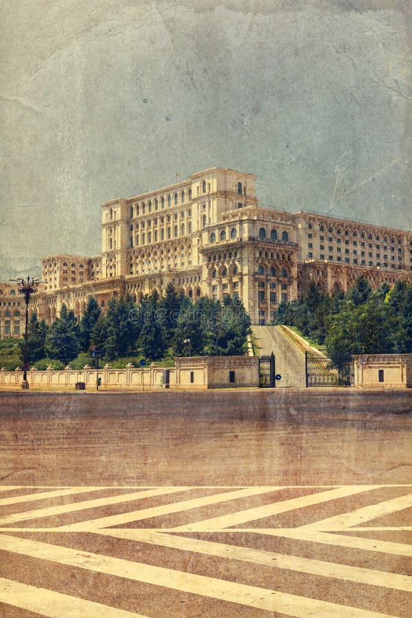 Romanian Parliament stock photo. Image of open, romania - 55827678