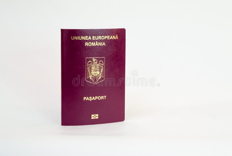 Romanian Passport and ID Card Stock Photo - Image of biometric, romania ...