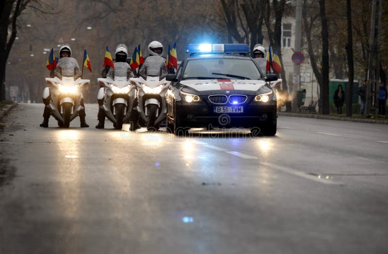 Romanian Police in Formation Editorial Photo - Image of guard, motor ...