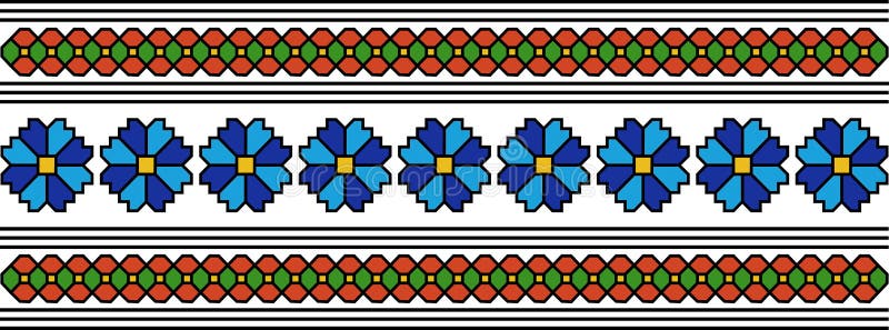 Romanian popular pattern stock illustration. Illustration of romanian ...