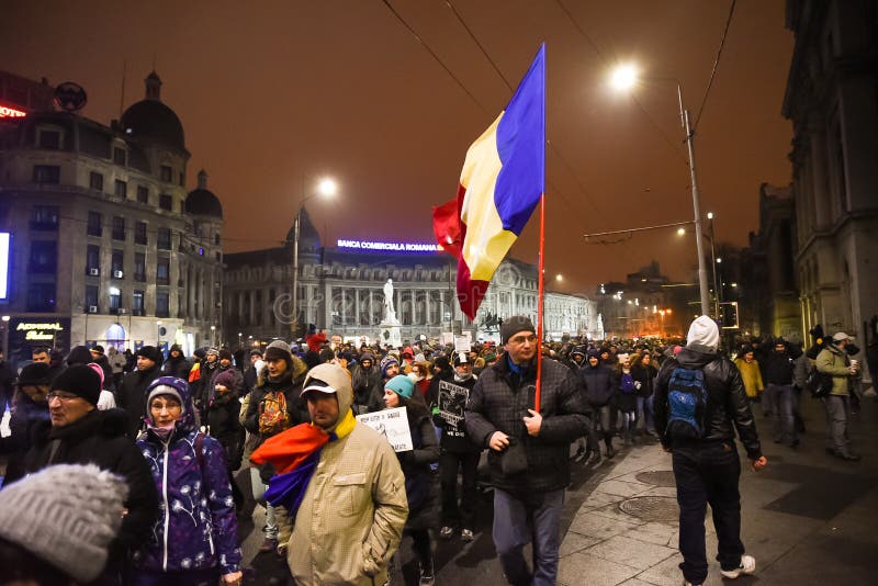 Romanian Protest 29/01/2017 Editorial Photo - Image of justice ...