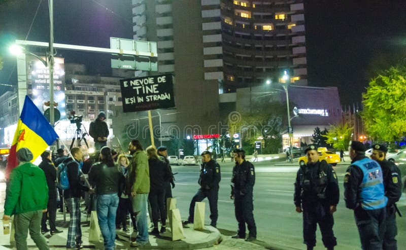 Romanian Protest 09/11/2015 Editorial Image - Image of demonstrators ...