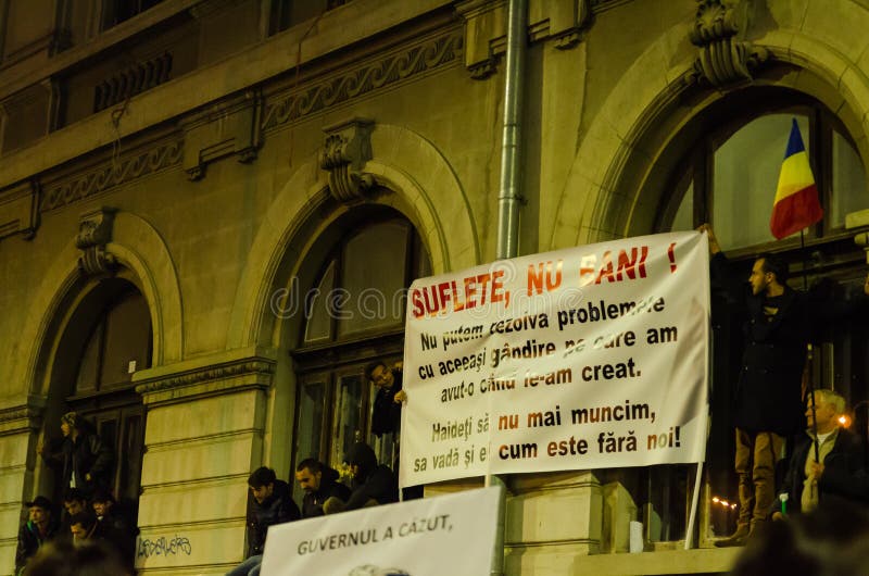 Romanian Protest 05/11/2015 Editorial Stock Photo - Image of citizen ...