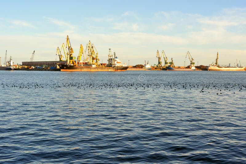 Romanian Shipyard in Constanta City Stock Photo - Image of outdoor ...