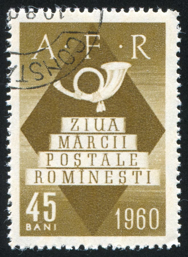Romanian Stamp Day editorial stock photo. Image of philately - 223788768