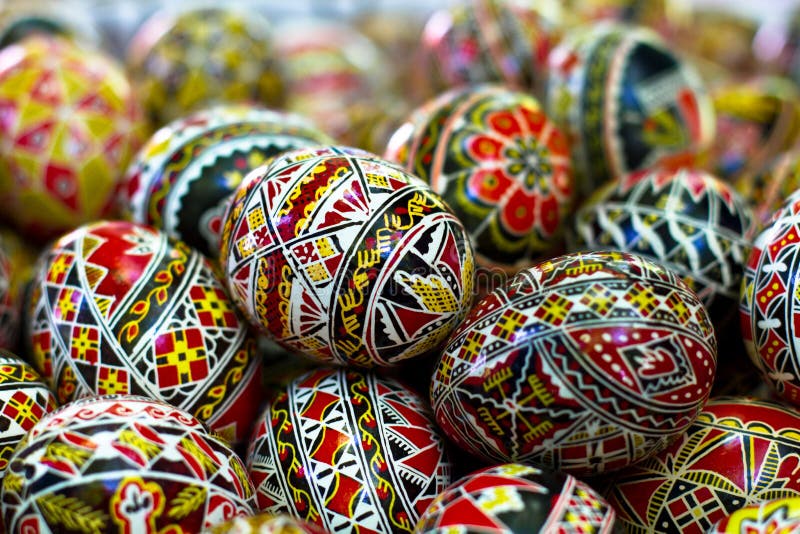 Romanian Traditional Easter Eggs Stock Image - Image of craftsmanship ...