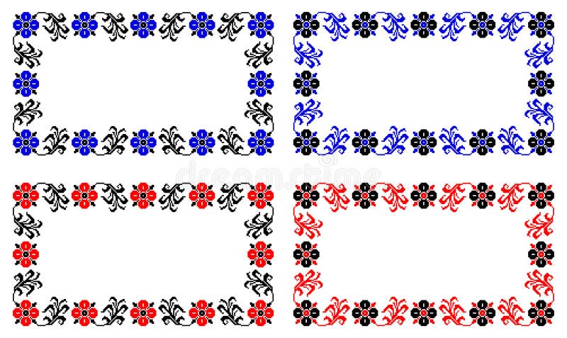 Romanian Traditional Frames - Cdr Format Stock Vector - Illustration of ...