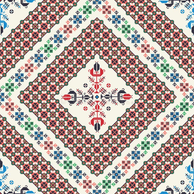 Romanian Traditional Pattern Stock Vector - Illustration of decoration ...