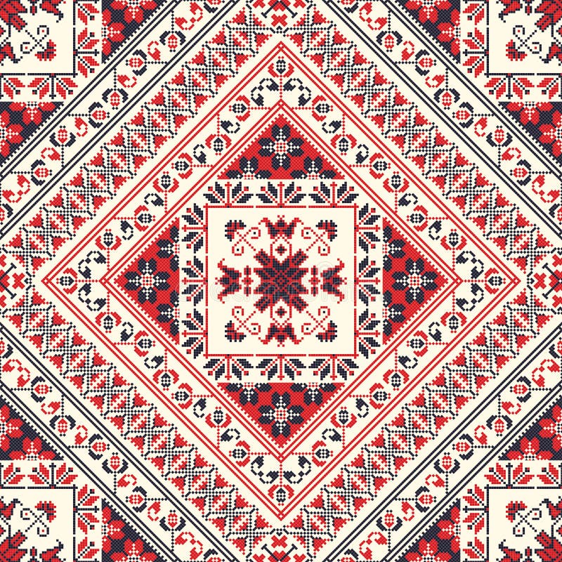 Romanian Traditional Pattern Stock Vector - Illustration of moldova ...