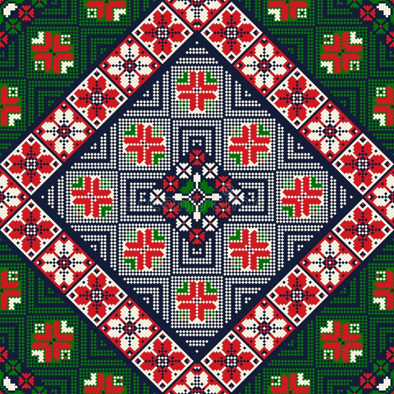 Romanian Traditional Pattern 32 Stock Vector - Illustration of ...