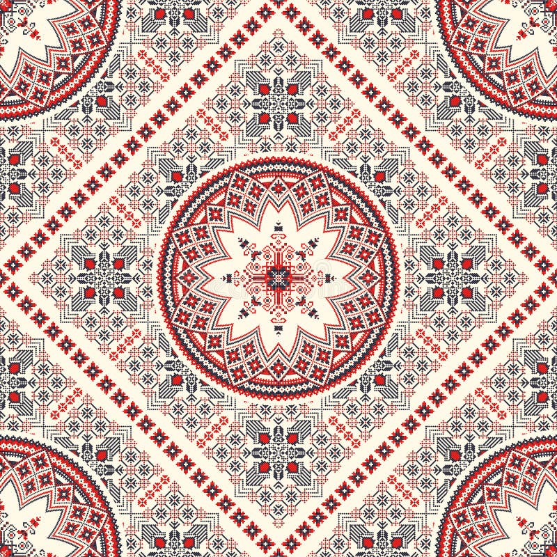 Romanian Traditional Pattern 40 Stock Vector - Illustration of eastern ...