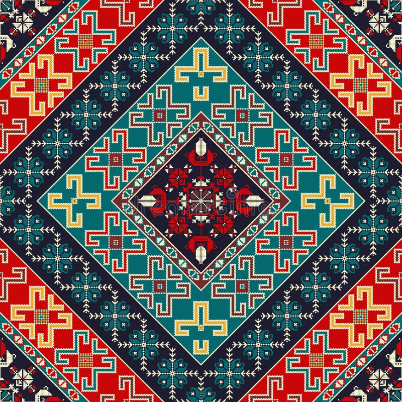 Romanian Traditional Pattern 45 Stock Illustration - Illustration of ...