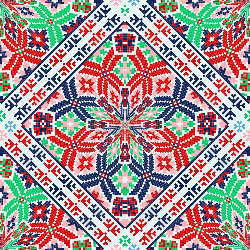 Romanian Traditional Pattern 57 Stock Vector - Illustration of graphic ...