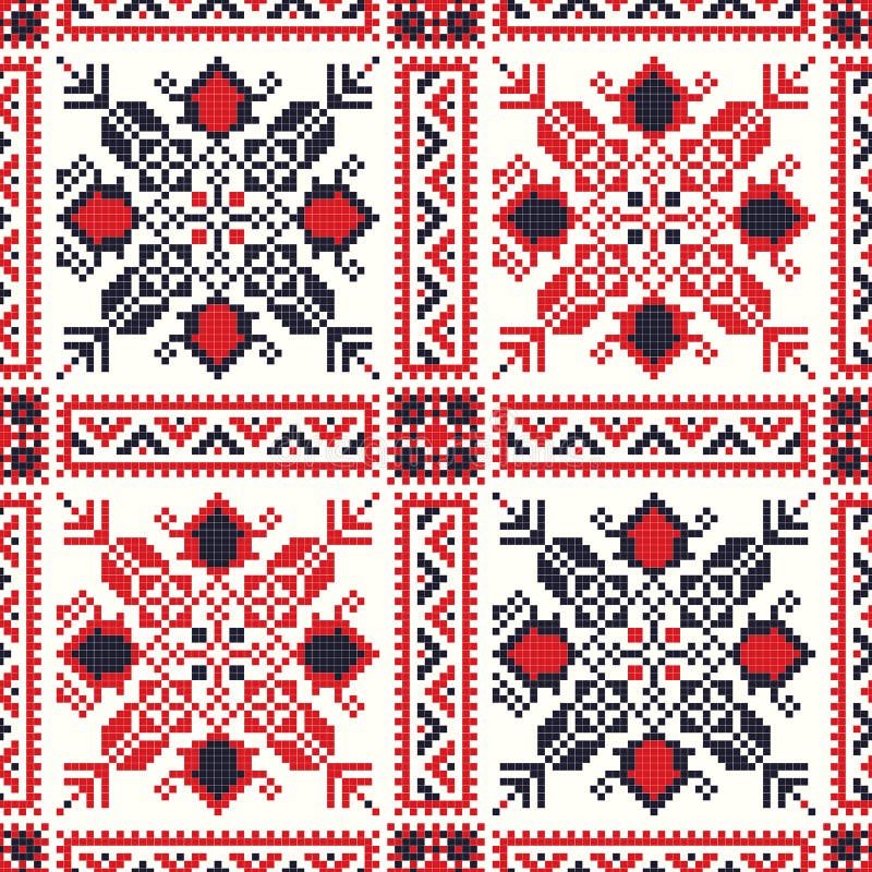 Romanian Traditional Pattern 116 Stock Vector - Illustration of folk ...