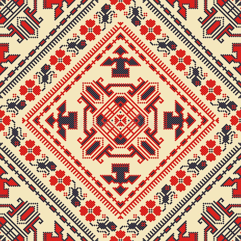 Romanian Traditional Pattern 122 Stock Vector - Illustration of ...