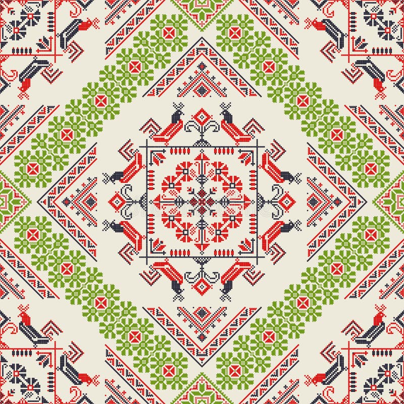 Romanian Traditional Pattern 116 Stock Vector - Illustration of folk ...