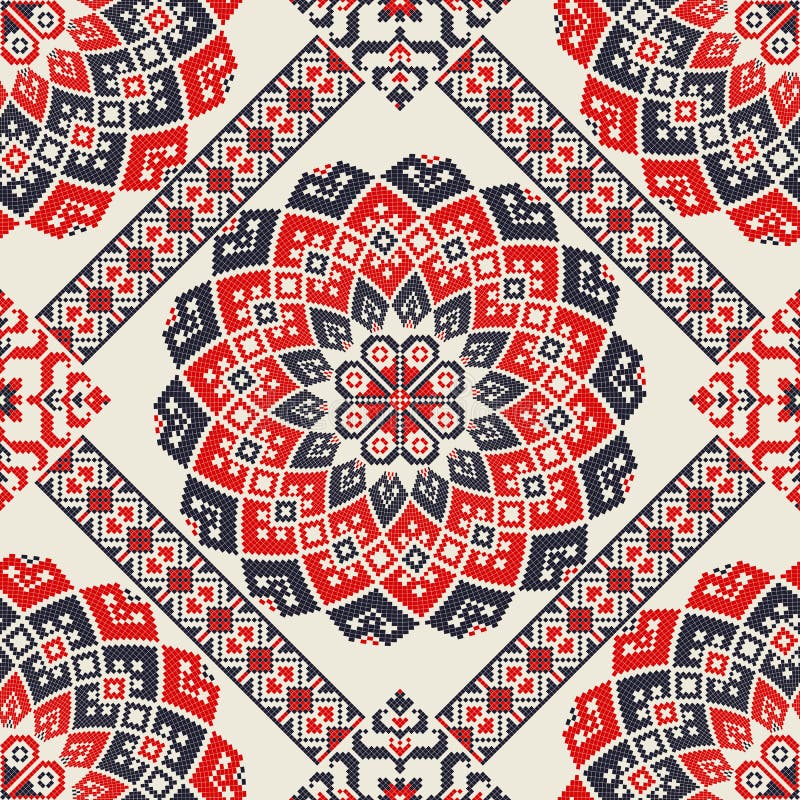 Romanian Traditional Pattern Stock Vector - Illustration of folk ...