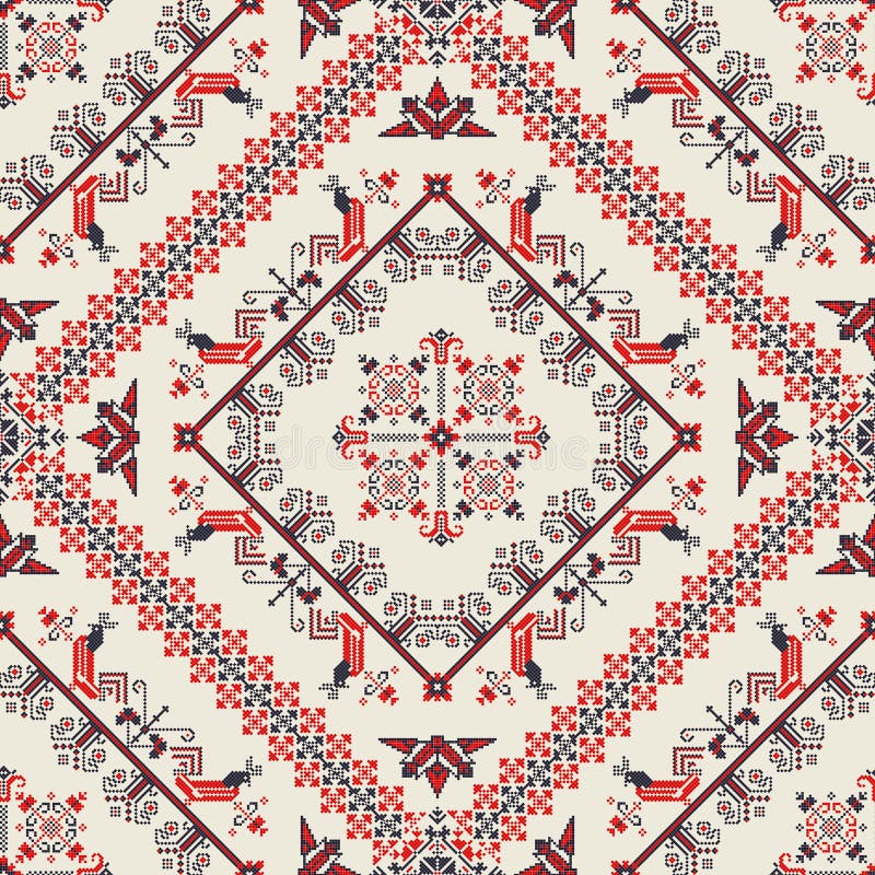 Romanian Traditional Pattern Stock Vector - Illustration of inspired ...