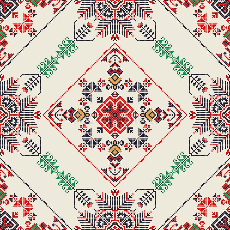 Romanian Traditional Pattern Stock Vector - Illustration of national ...