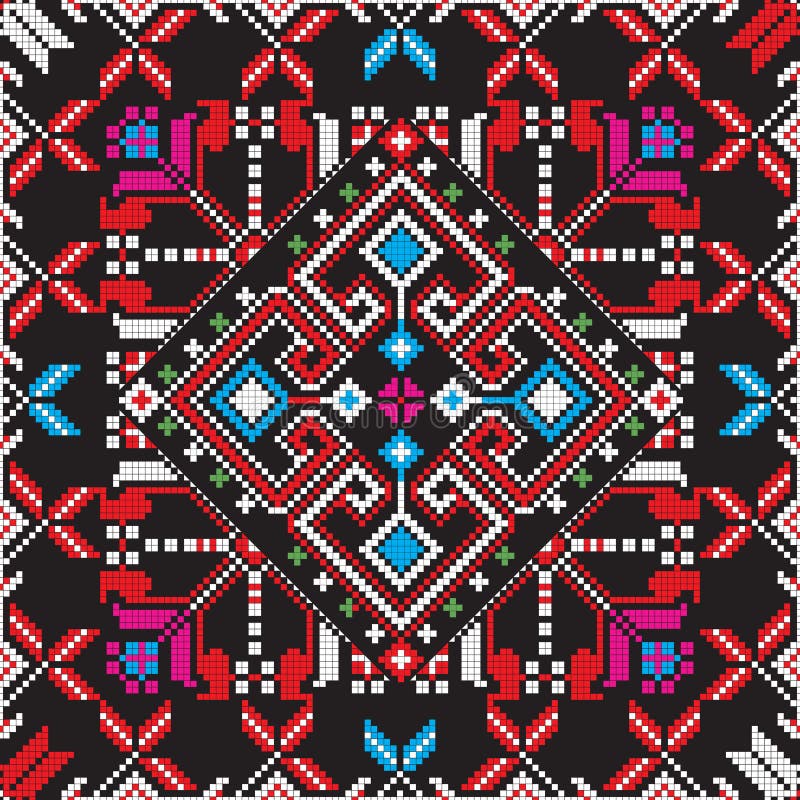 Romanian Traditional Pattern Stock Vector - Illustration of design ...
