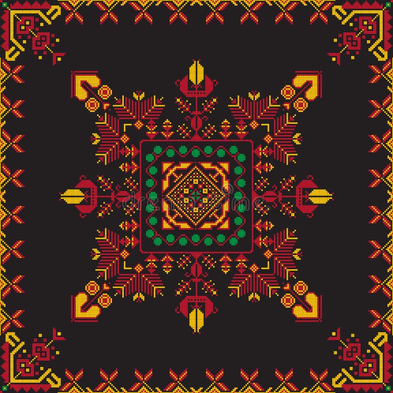 Romanian Traditional Pattern Stock Vector - Illustration of decor ...