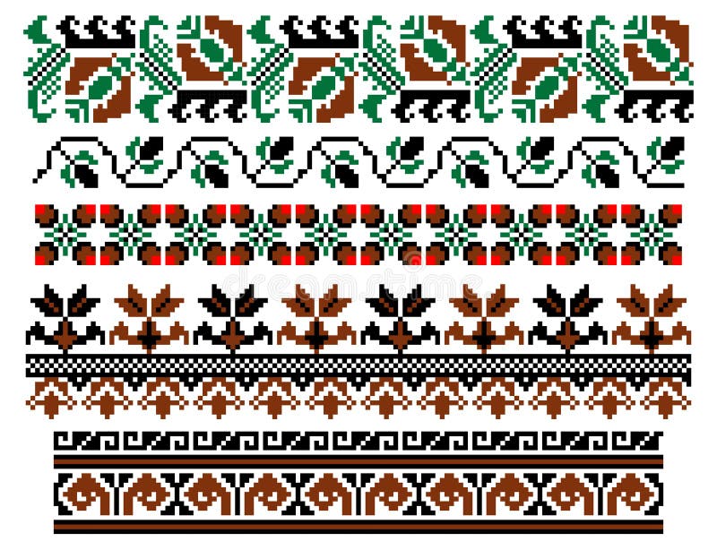 Romanian Traditional Carpet Theme Stock Illustration - Illustration of ...