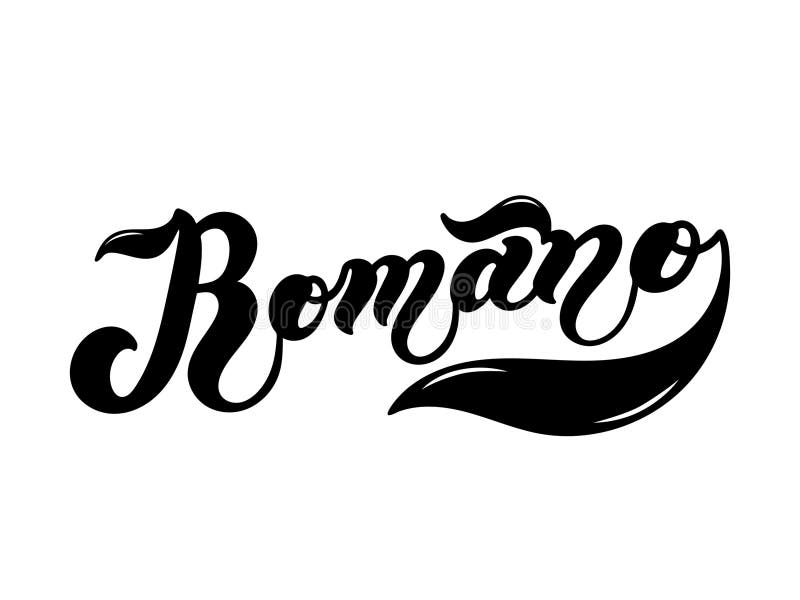 Romano. the Name of the Type of Coffee Stock Illustration ...