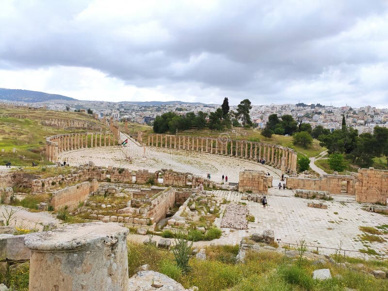 Romans occupied Jordan stock photo. Image of history - 290593724