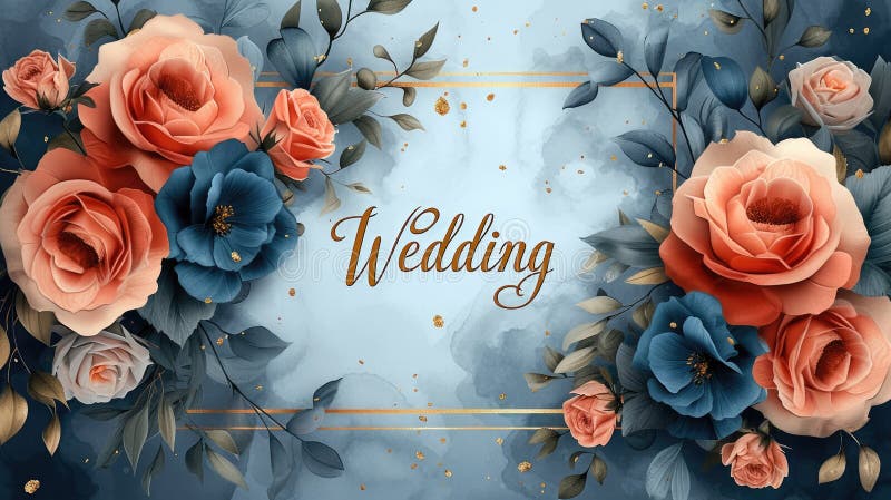 Romantic Allure: Captivating Wedding Invitation Card Adorned with Text ...