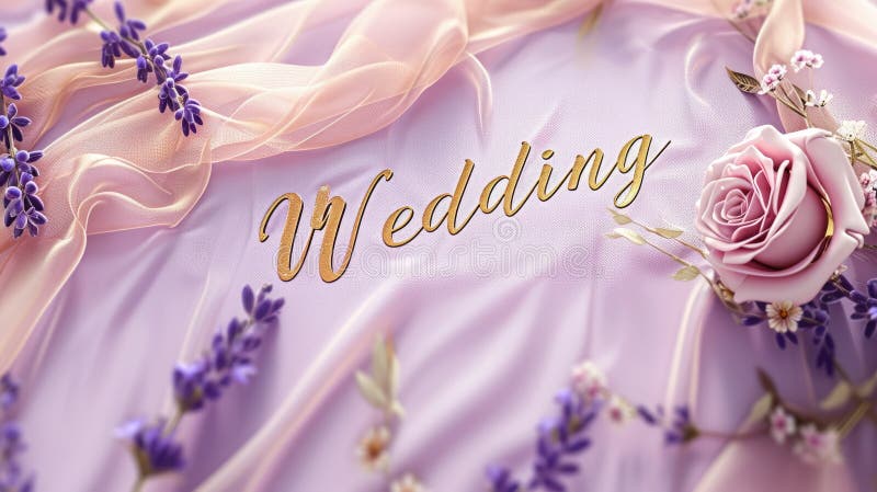 Romantic Allure: Captivating Wedding Invitation Card Adorned with Text ...