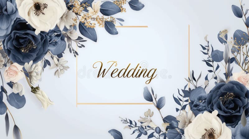 Romantic Allure: Captivating Wedding Invitation Card Adorned with Text ...