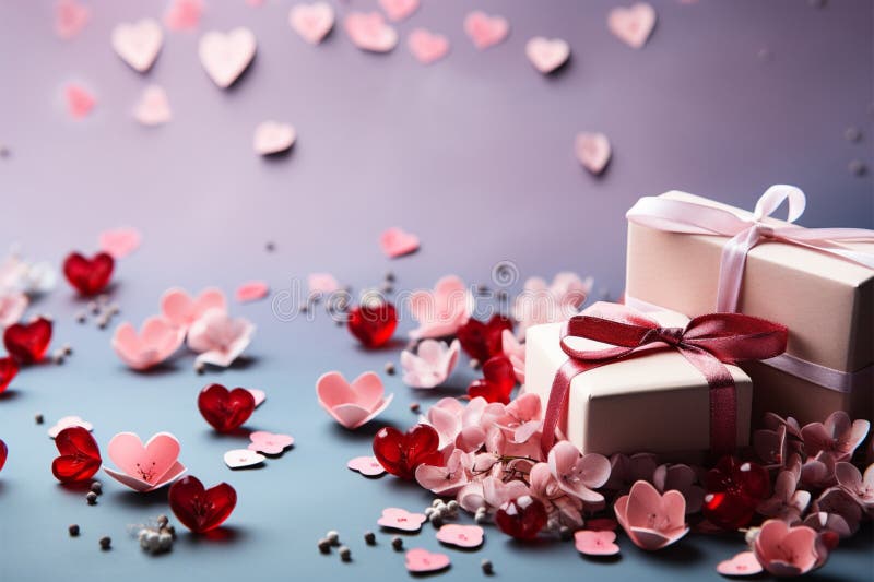 Romantic Allure Valentines Day Background Setting the Mood for Love ...