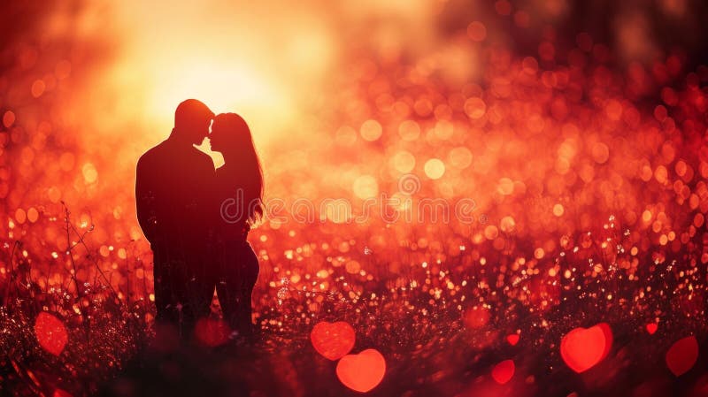 Romantic Backdrop for Expressing Love and Emotions Stock Illustration ...