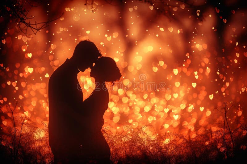 Romantic Backdrop for Expressing Love and Emotions Stock Illustration ...