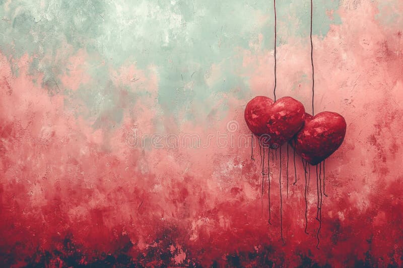 Romantic Backdrop for Expressing Love and Emotions Stock Illustration ...