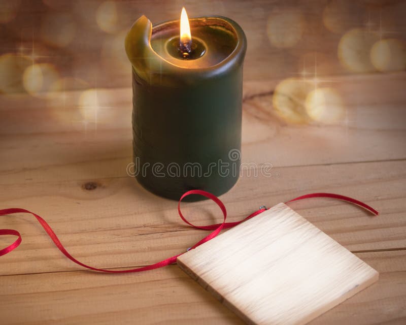 Background with Burning Candle Stock Photo - Image of golden, love ...