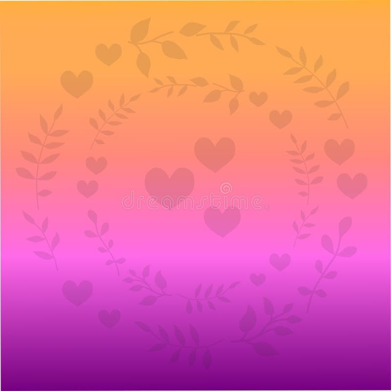 Romantic Background with Colorful Gradient. Stock Illustration ...