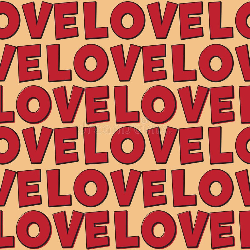 Love Word Seamless Background Tile Stock Illustrations – 459 Love Word ...