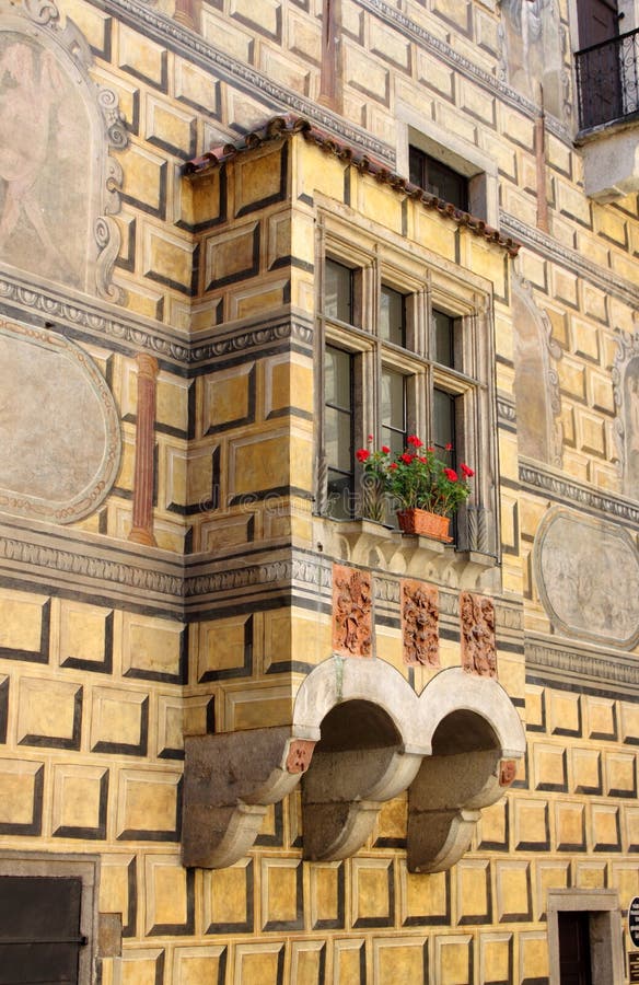 Medieval Balcony in Vajdahunyad Castle Stock Image - Image of fort ...
