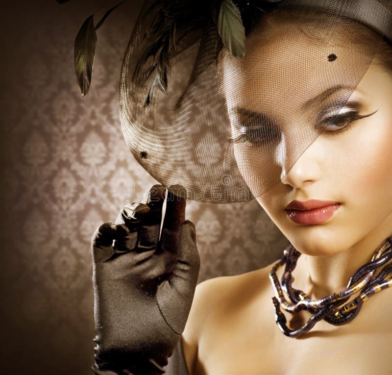 Romantic Beauty Portrait stock image. Image of facial - 18770695