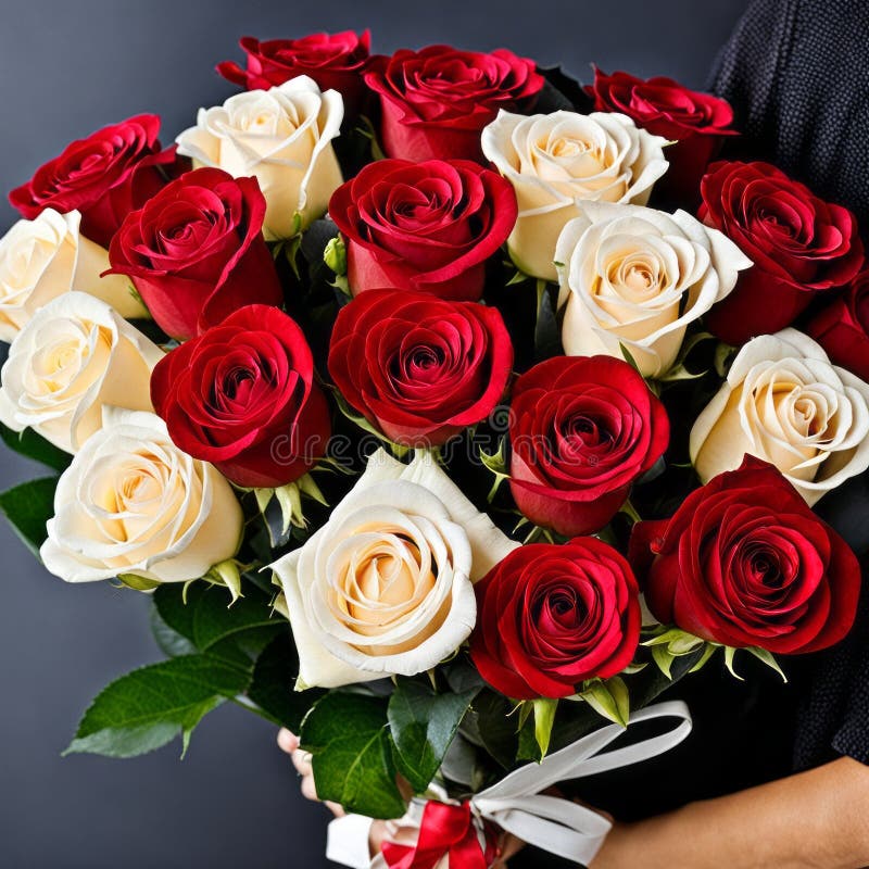 Flowers of Red Roses for a Romantic Occasion Stock Illustration ...