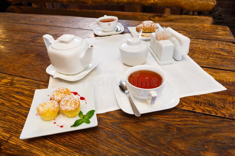 Romantic Breakfast for Two Near Fireplace Stock Photo - Image of lunch ...
