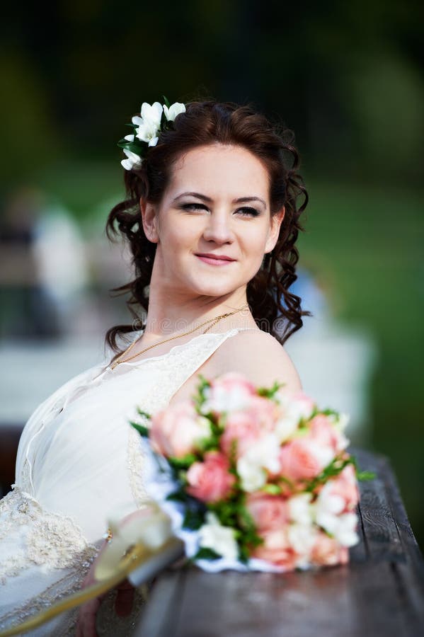 Romantic bride stock photo. Image of love, summer, wife - 16569414